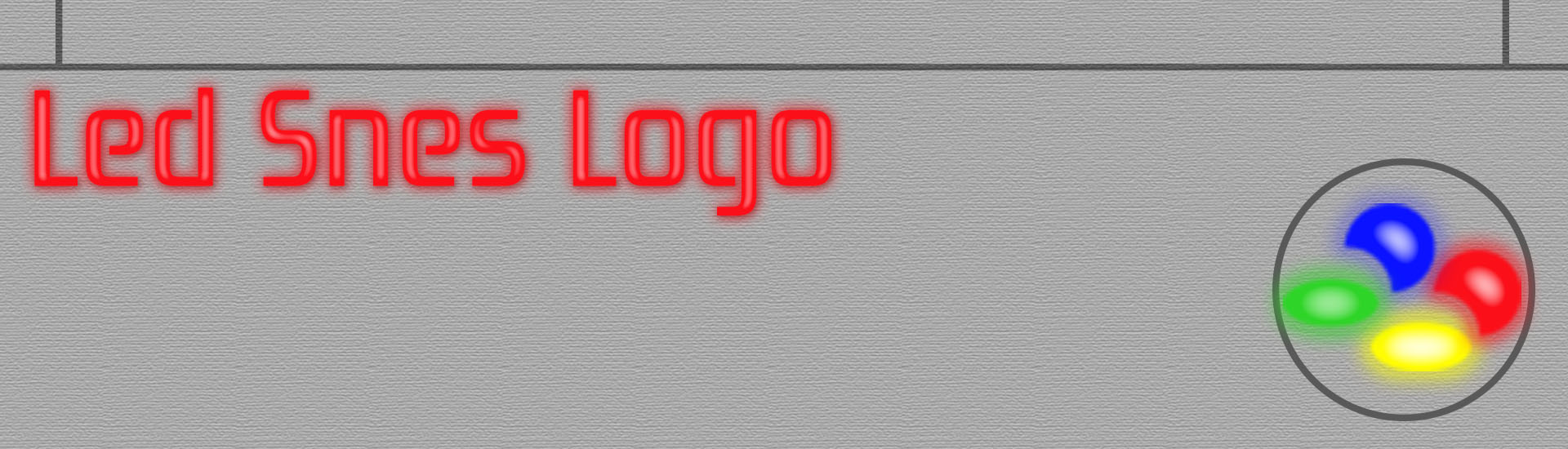 Led logo Super Nintendo | Retroshaker